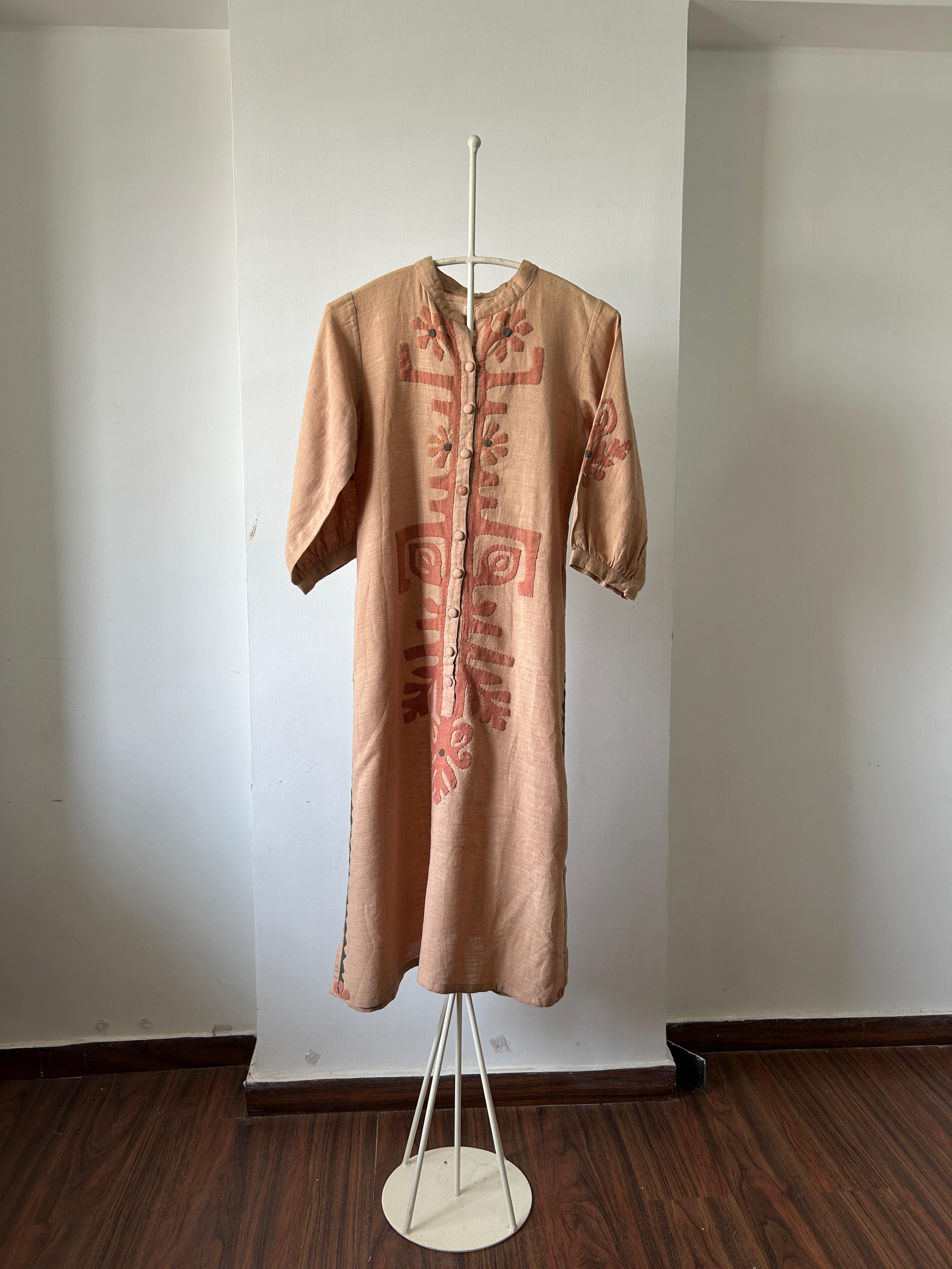 Applique Kurti with Balloon Sleeves – Silai Studio