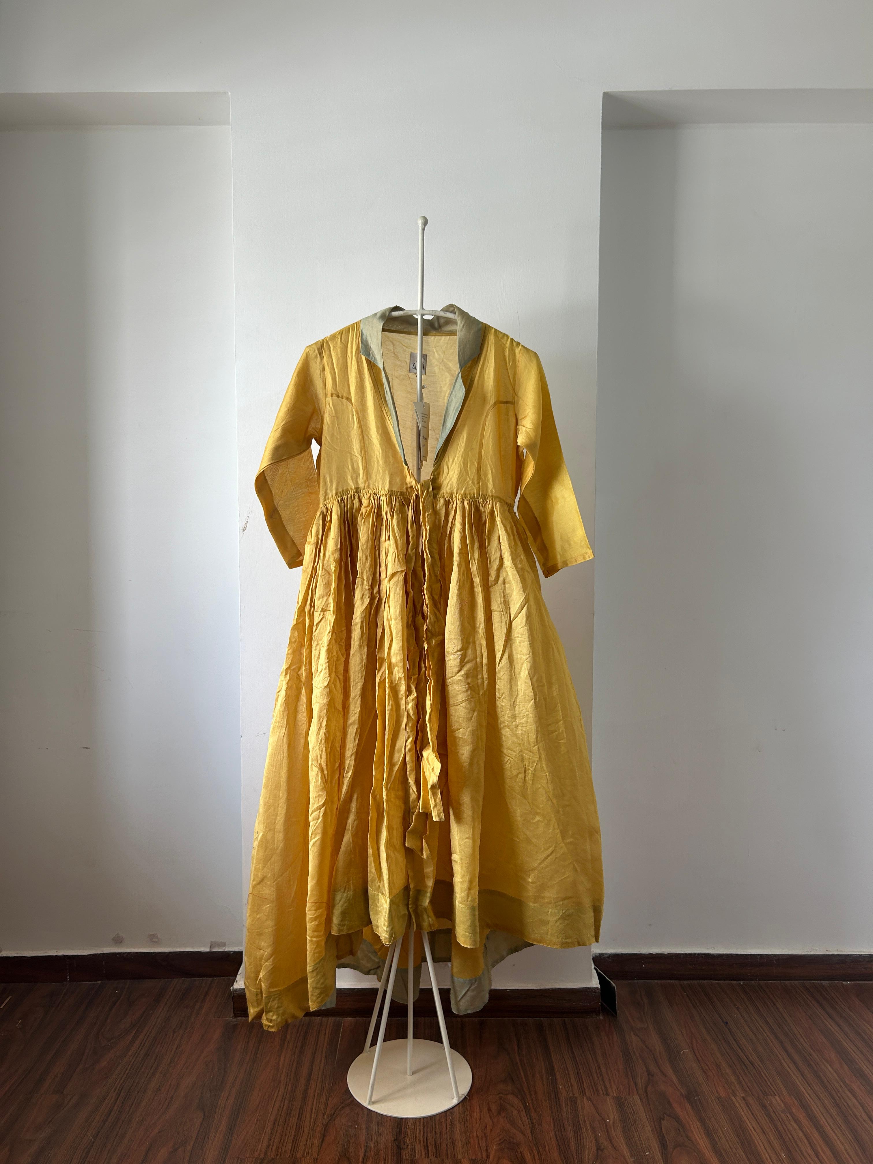 Golden Gather Shrug Dress – Silai Studio