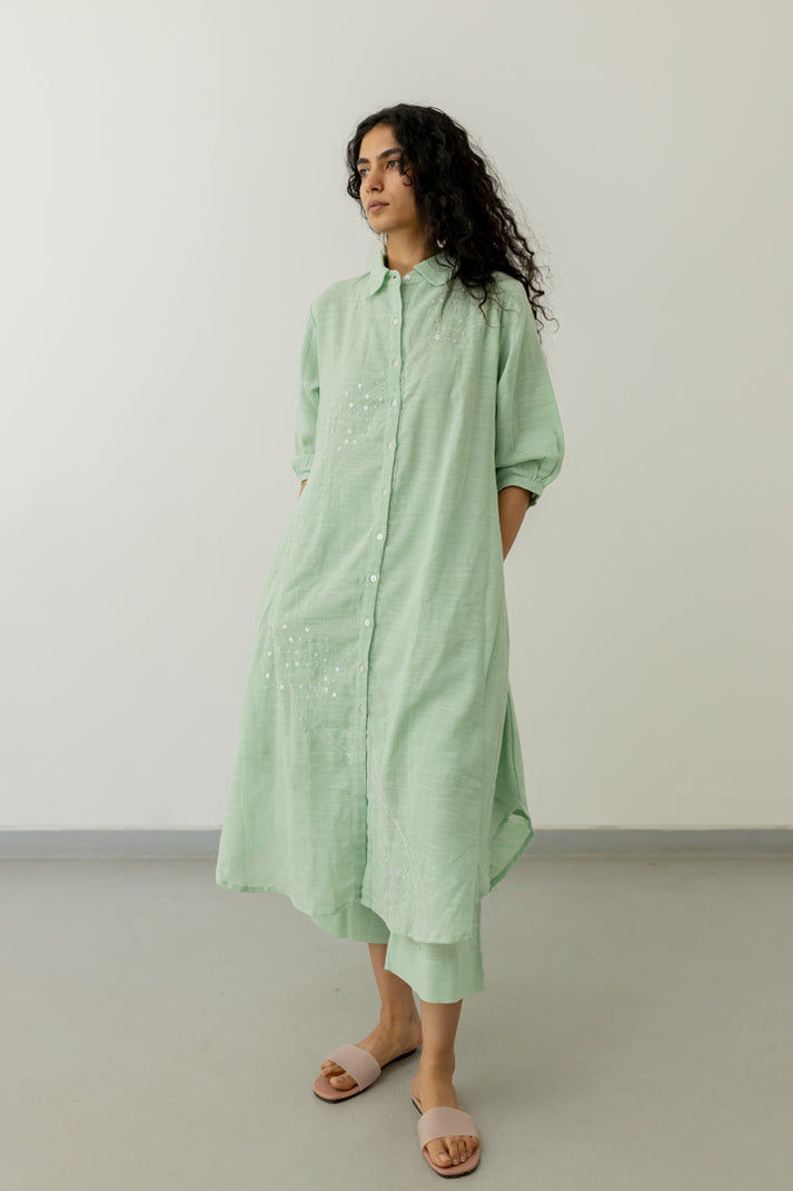Mint Cotton Tunic – Silai Studio
