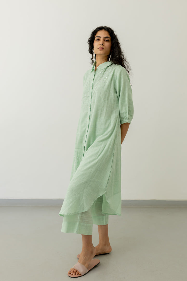 Mint Cotton Tunic – Silai Studio